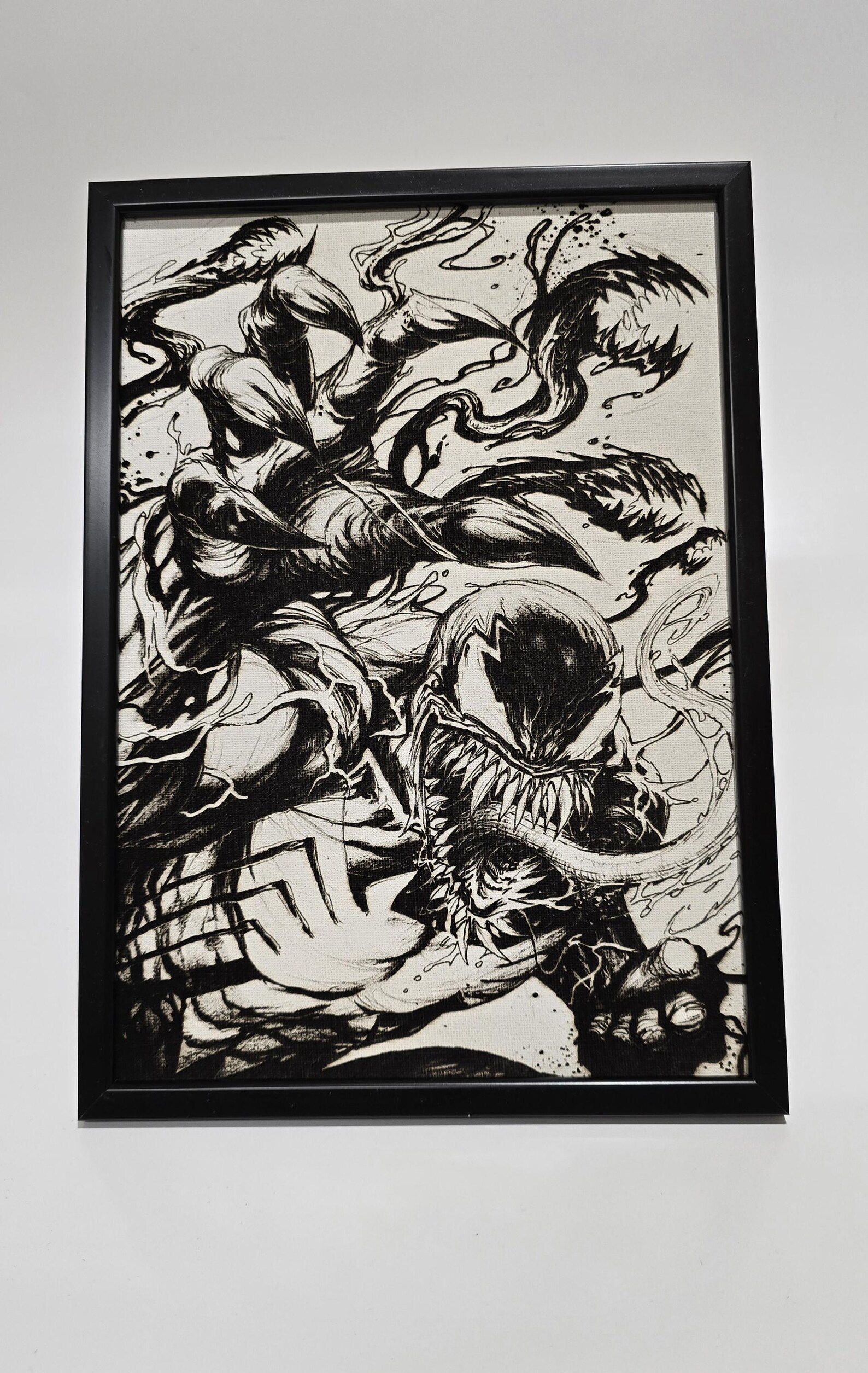 Venom, Wall Art, Laser Engraved, Black and White, - Etsy