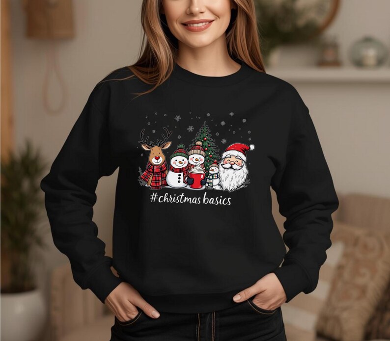 Festive Christmas Characters T-shirt - Holiday Celebration Apparel - Etsy