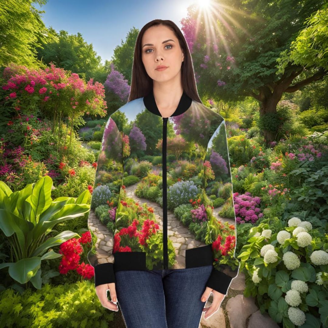 EI Garden Path Bomber Jacket Women's Bomber Jacket - Etsy