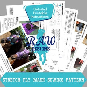 Fly Mask for Horses, Sewing Pattern, Pdf Digital Pattern, Printable ...