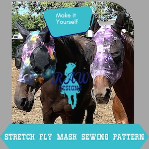 Fly Mask for Horses, Sewing Pattern, Pdf Digital Pattern, Printable ...