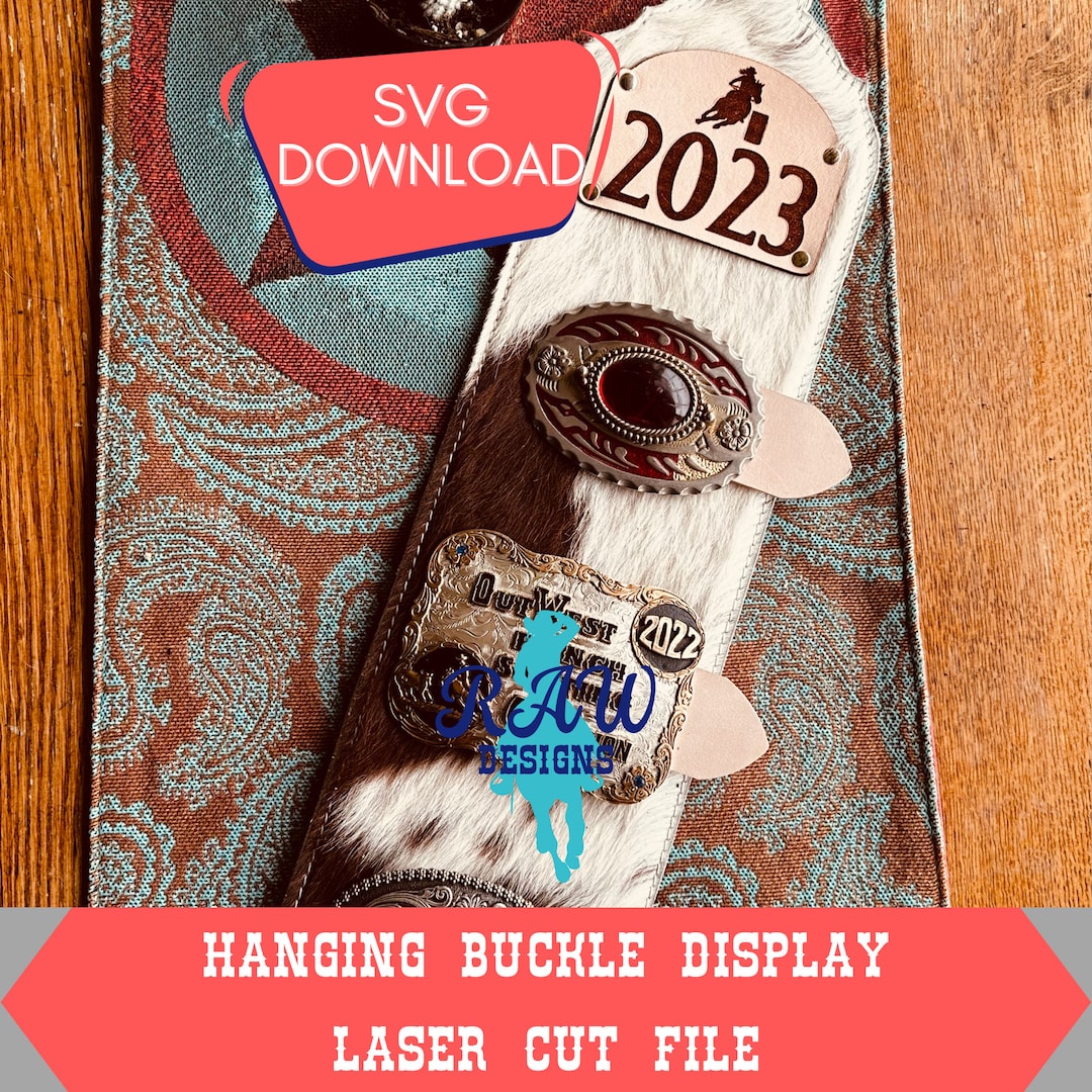 Buckle Display, Digital Download, SVG Cut File, Leather Buckle Hanger ...