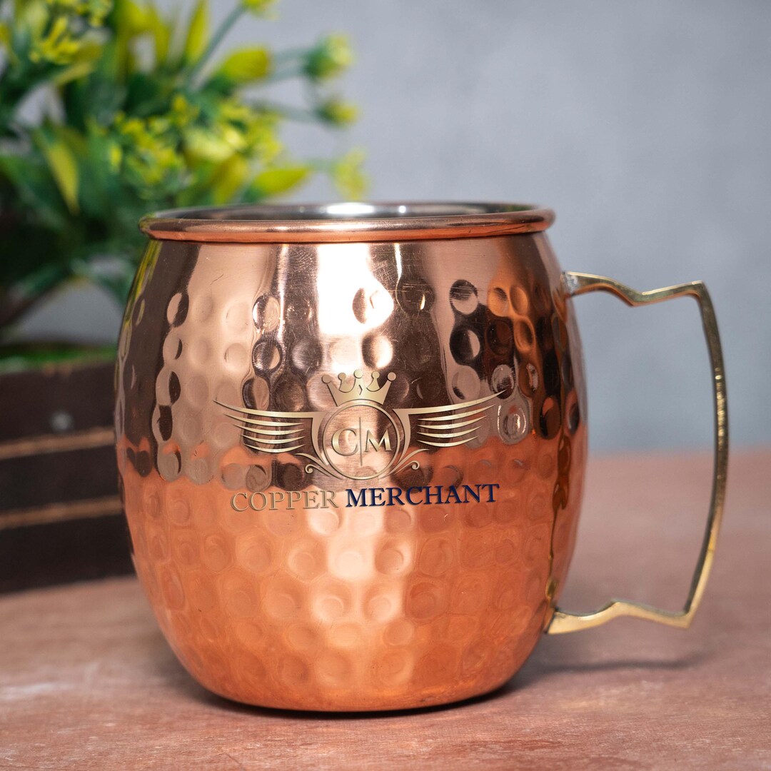 Bulk Brass Handle Copper Ni Mule Mug, Handcrafted Elegant Drinkware for ...