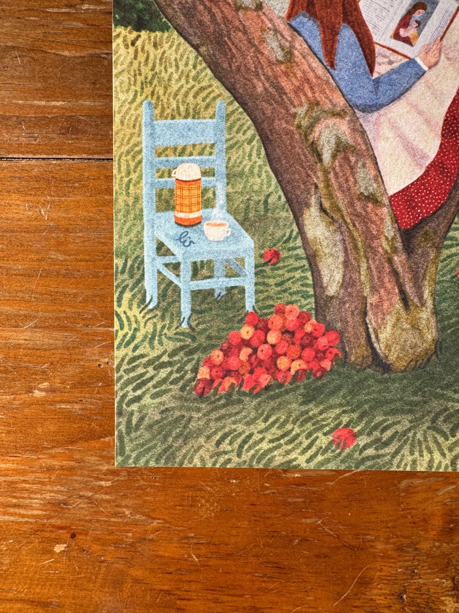 The Old Apple Tree Art Print | Cozy Fall Art, September Art, Autumn Art ...