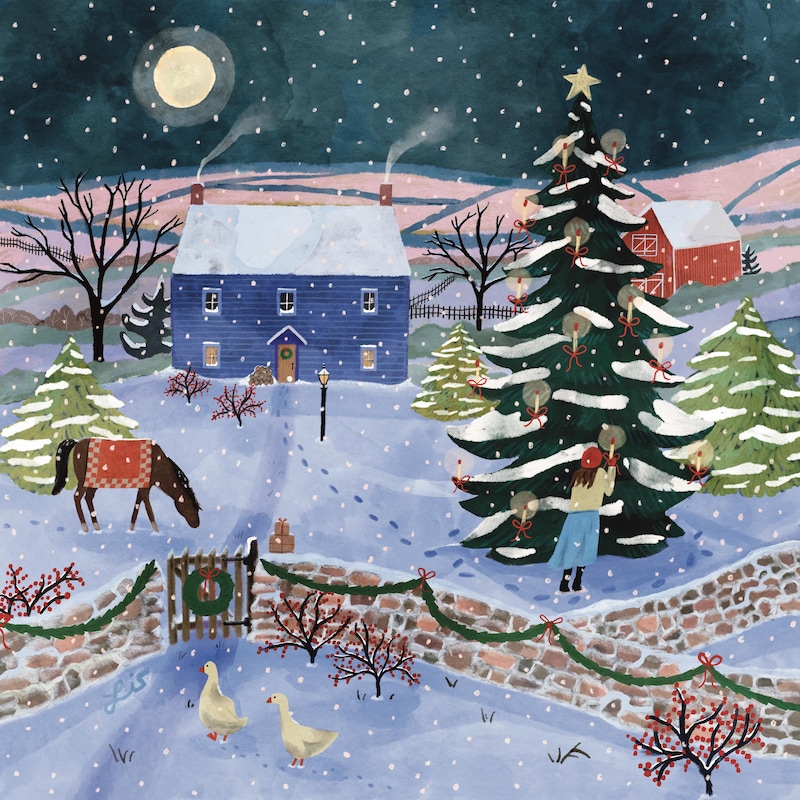 Homestead in Winter - Etsy