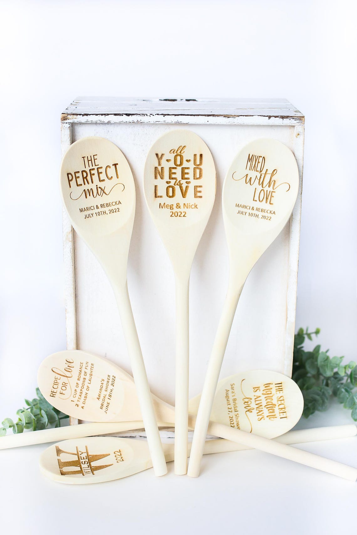 Bulk Wooden Spoon Shower Favors * the Secret Ingredient * Personalized ...