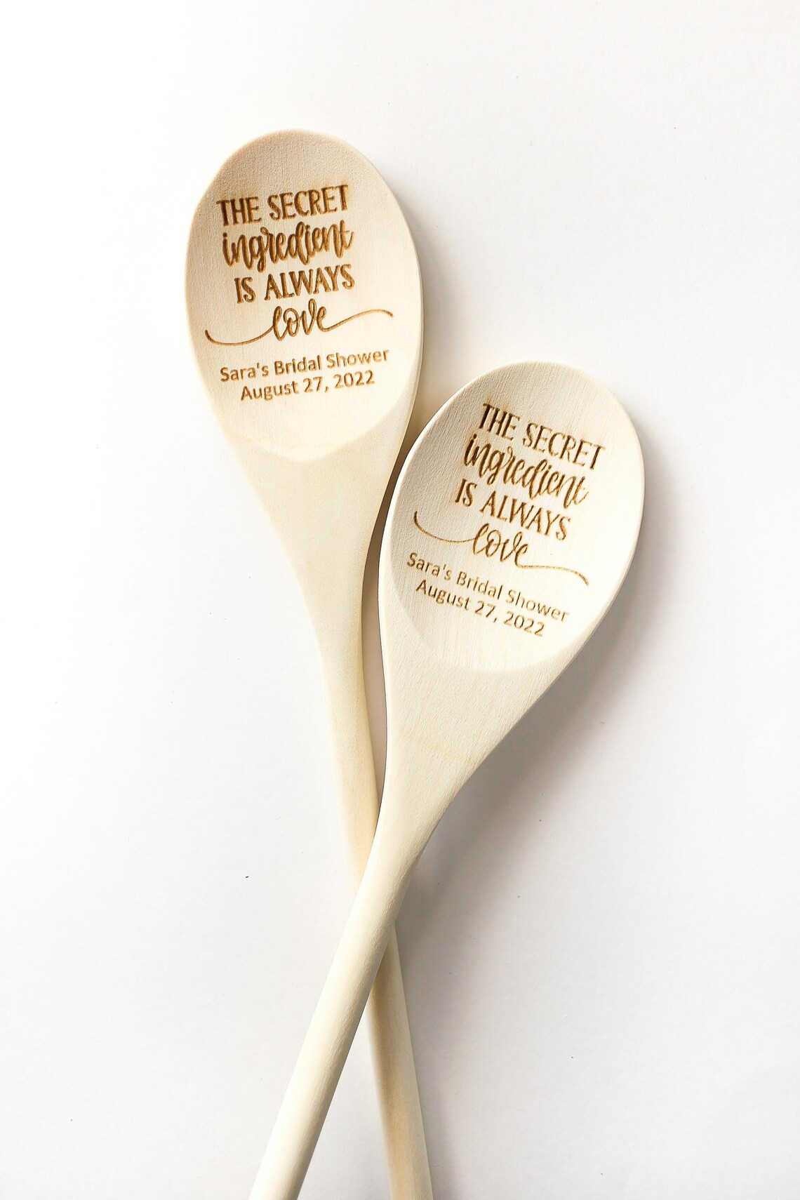 Bulk Wooden Spoon Shower Favors * the Secret Ingredient * Personalized ...