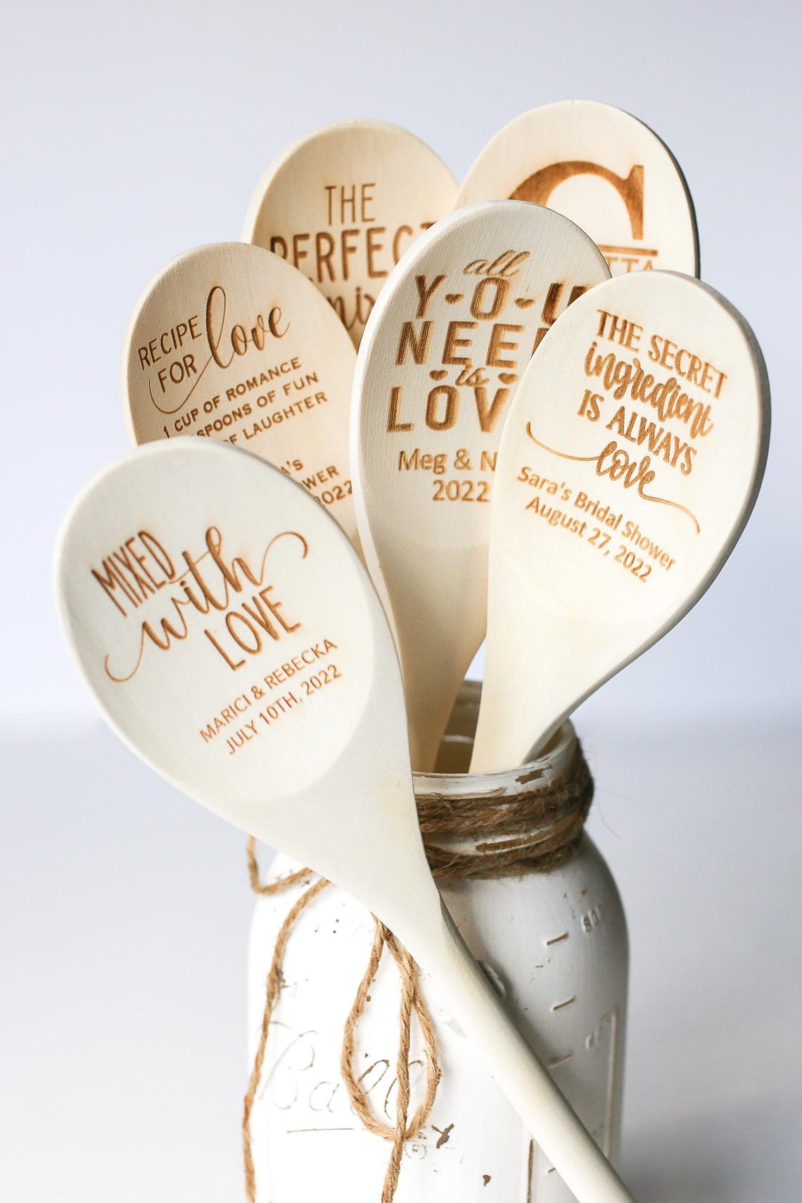 Bulk Wooden Spoon Shower Favors * the Secret Ingredient * Personalized ...