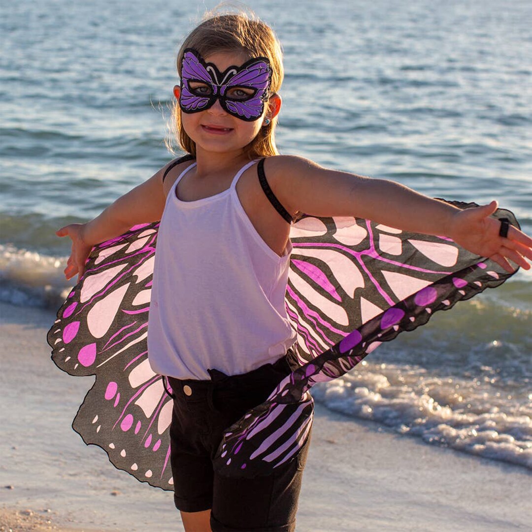 Fantasy Butterfly Wings W/mask & Storage Bag | GREAT Gift for 3-6 Yos ...