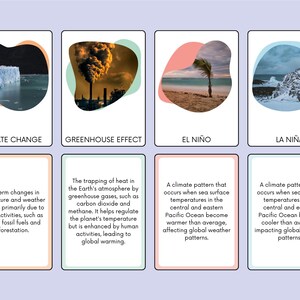 Weather and Climate Educational Flashcards – Atmospheric Science, Cloud ...