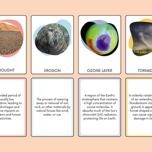 Weather and Climate Educational Flashcards – Atmospheric Science, Cloud ...