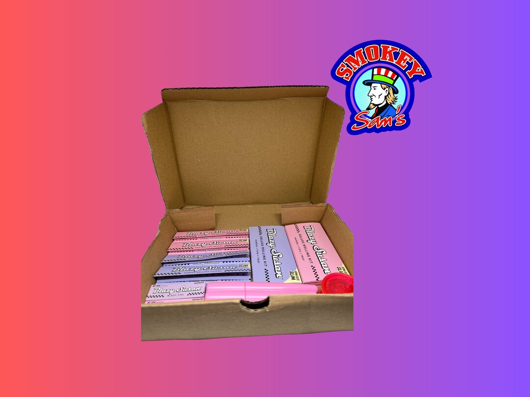 Pink Stoner Box Complete Rolling Kit With Pink Papers, Filters ...