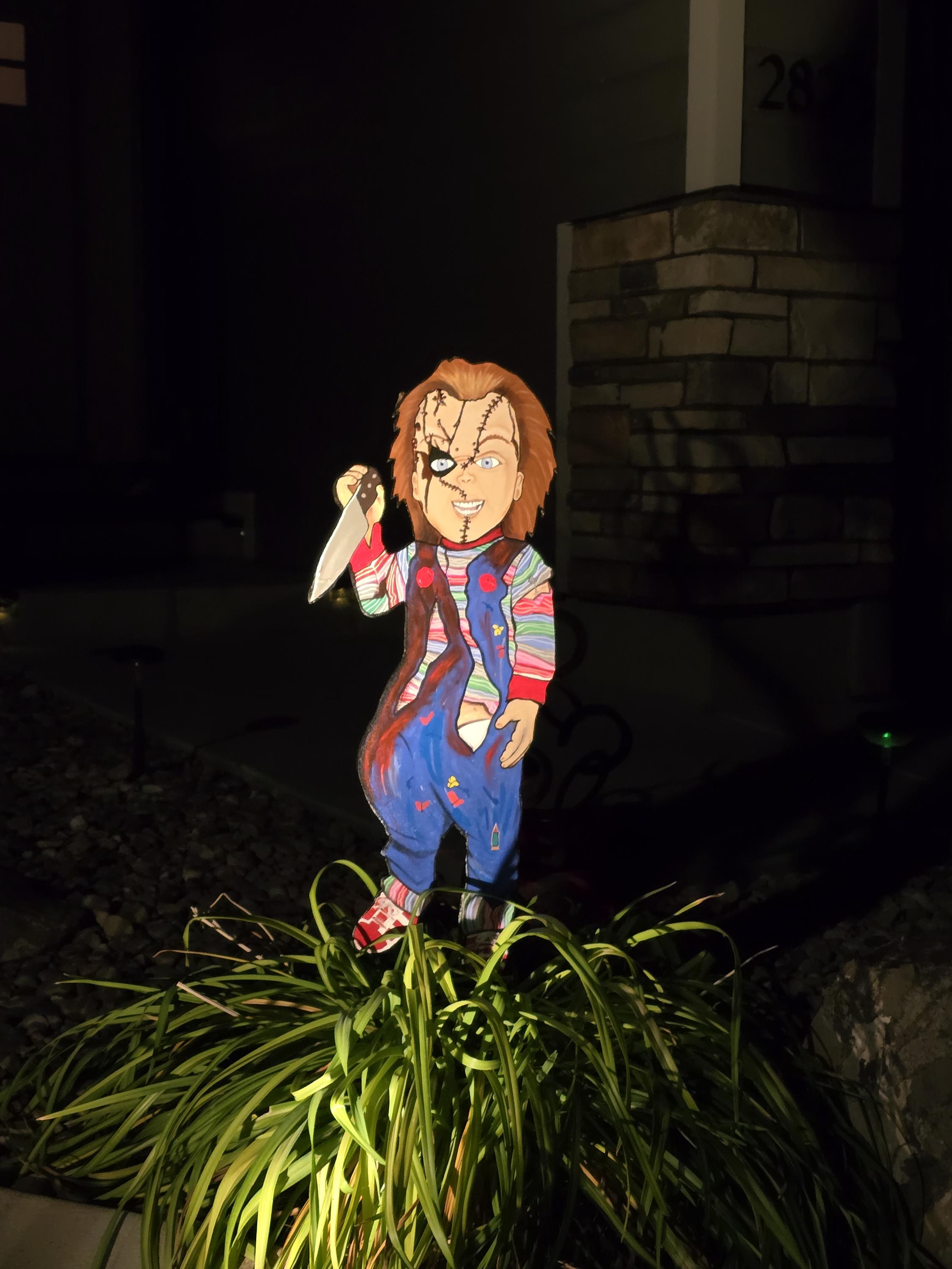 Handmade Life Size Chucky Yard Art: Custom Painted Wood Cutout - Etsy