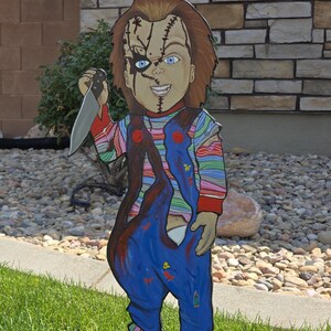 Handmade Life Size Chucky Yard Art: Custom Painted Wood Cutout - Etsy