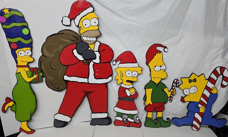 Simpsons Family Christmas! Available Now! Homer, Marge, Bart, Lisa and ...