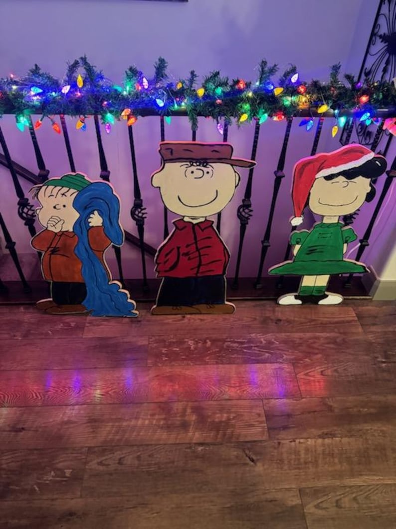 Christmas Snoopy and Woodstock Yard Art: Handmade Holiday Decor (36-48 ...