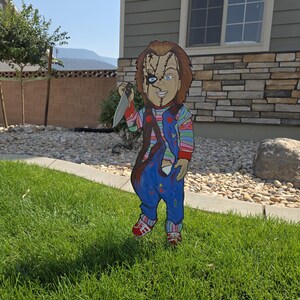 Handmade Life Size Chucky Yard Art: Custom Painted Wood Cutout - Etsy