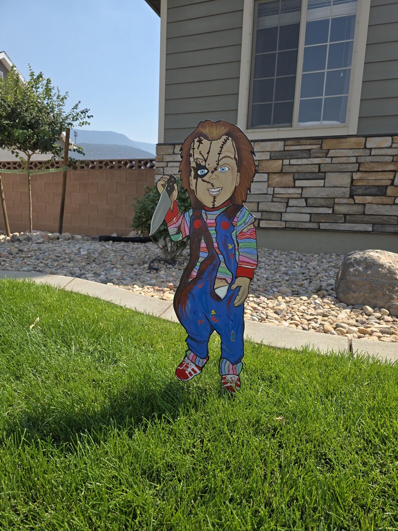 Handmade Life Size Chucky Yard Art: Custom Painted Wood Cutout - Etsy