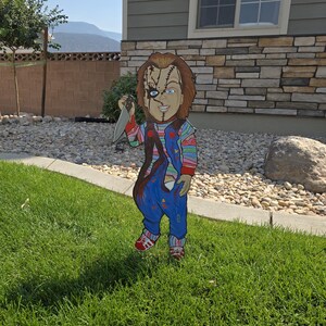 Handmade Life Size Chucky Yard Art: Custom Painted Wood Cutout - Etsy