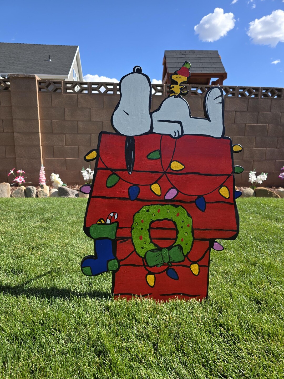 Christmas Snoopy and Woodstock Yard Art: Handmade Holiday Decor (36-48 ...
