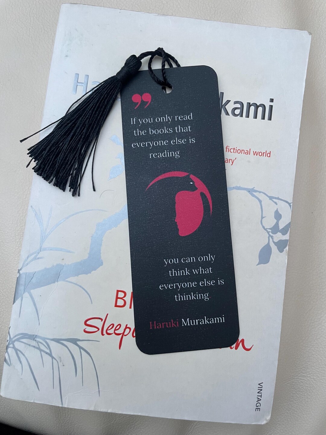 Haruki Murakami Bookmark Quote Norwegian Wood Bookmark Bookish ...