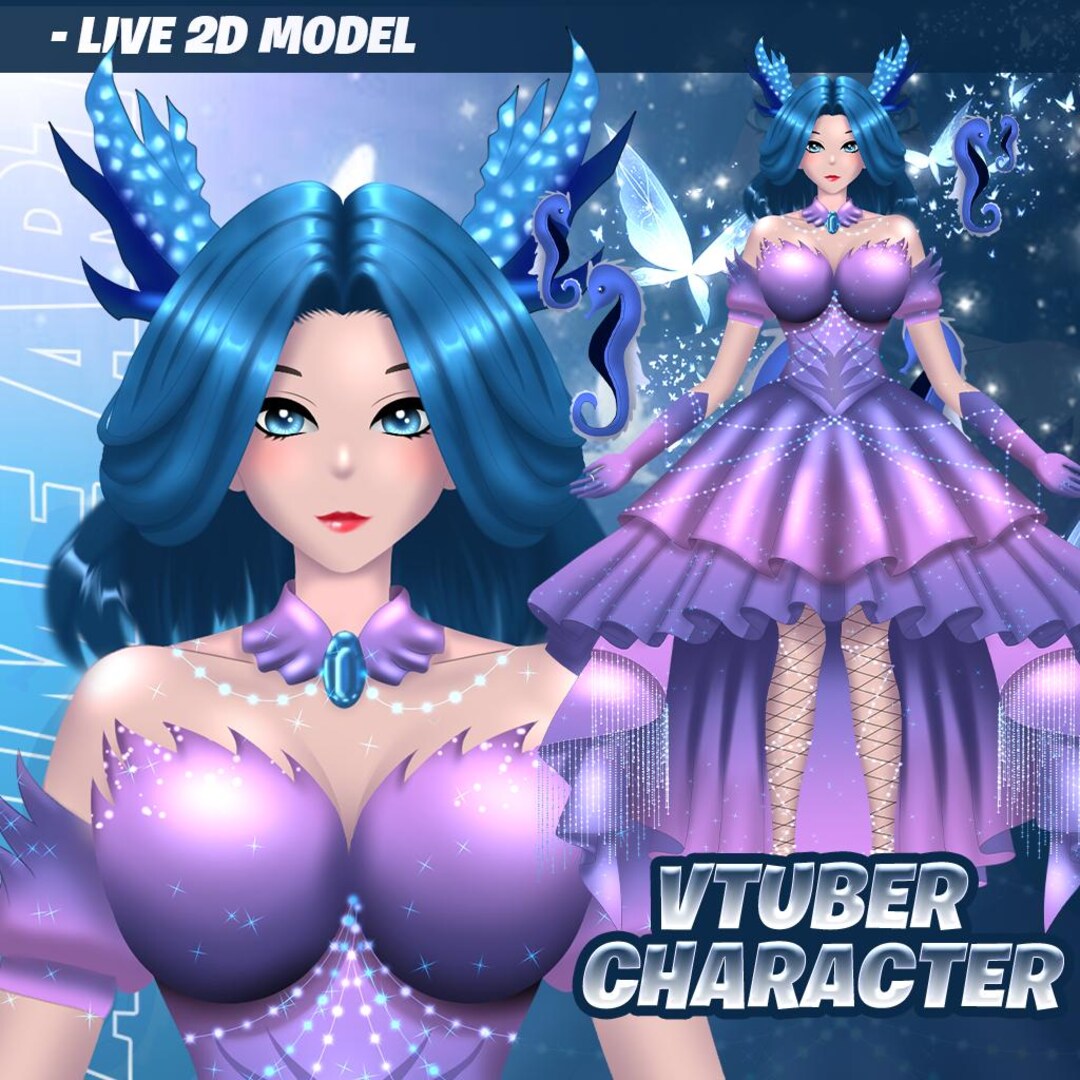 Fully Rigged Premade Live2d Vtuber Model for Vtube Studio | Live2d | Live2d Model | Vtuber ...