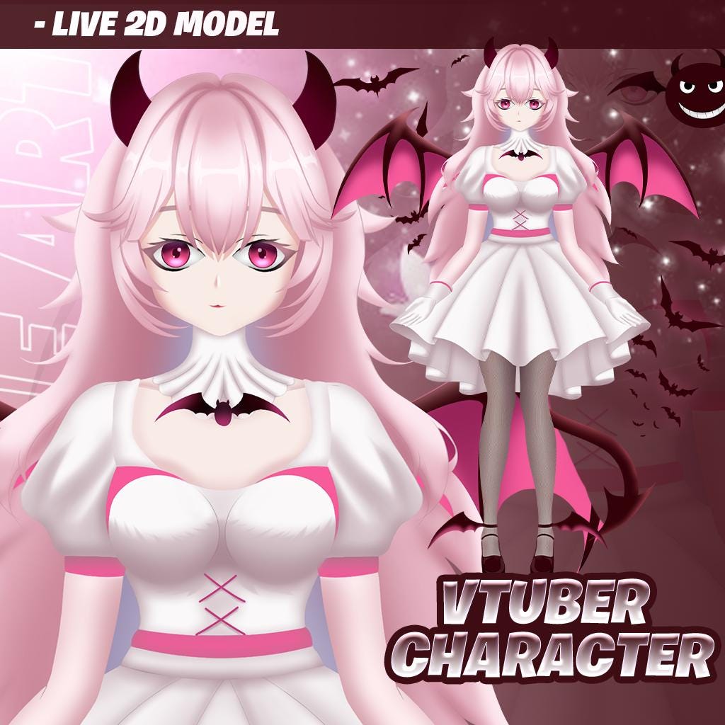 Custom Live2d Vtuber Model: Full Body Art & Rigging - Etsy