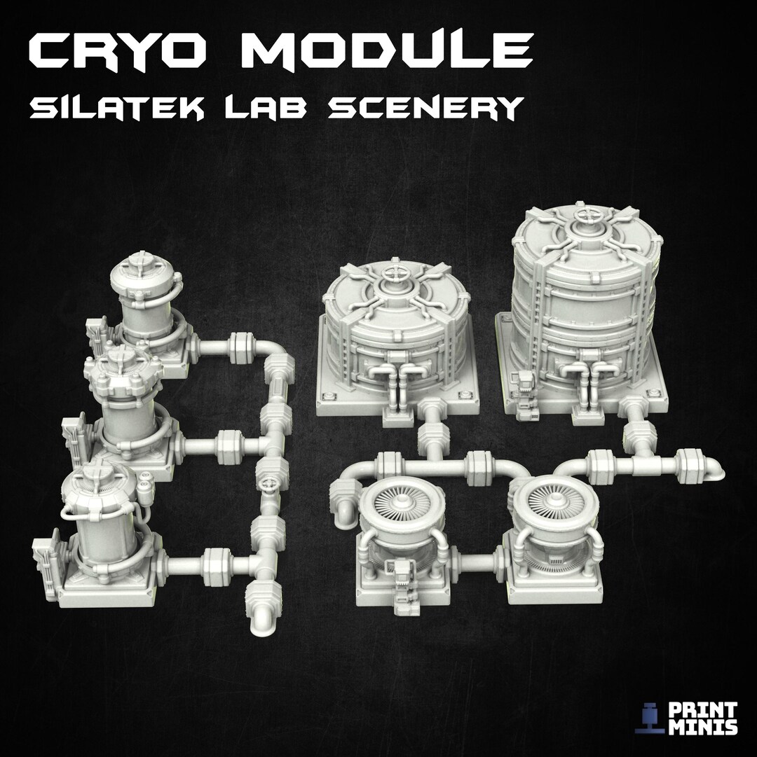 Cryo: 25-piece Modular Pipes and Silos Kit - Etsy