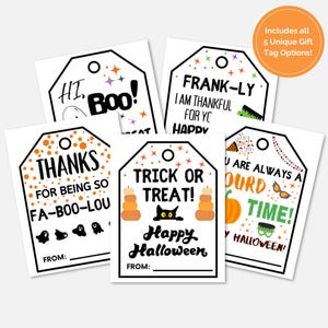Creepy-cute Halloween Gift Tag Bundle - Etsy