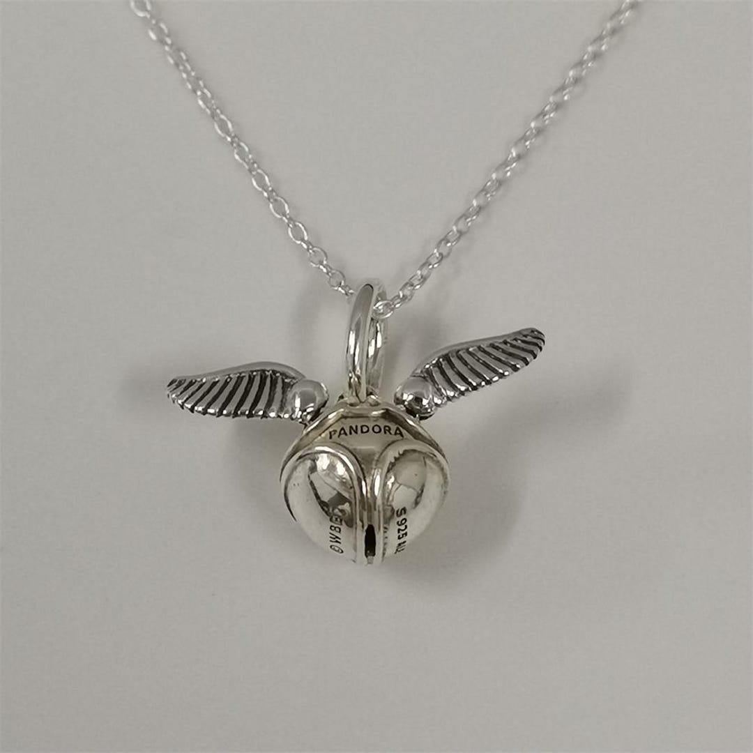 Pandora Sterling Silver Harry Potter Snitch Clasp Charm Necklace Set - Etsy