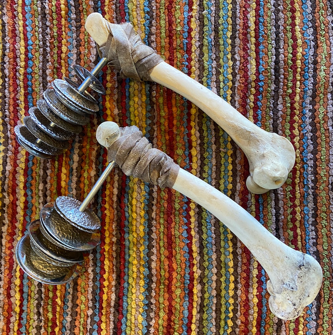 Vulture-culture WASAMBA Dance Rattles White Copper and XL Plated Brass ...