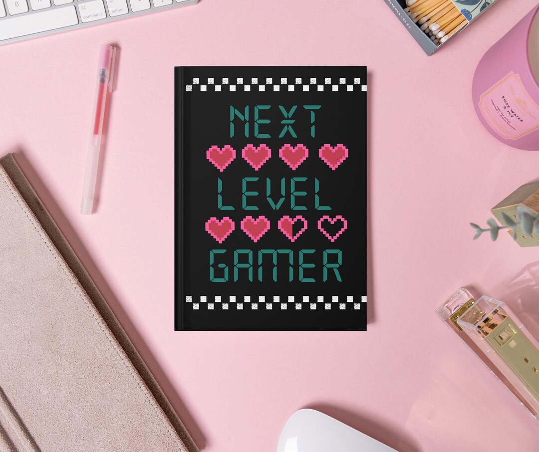 Next Level Gamer Notebook, Cozy Gamer Girl Gift, Fun Back to School ...