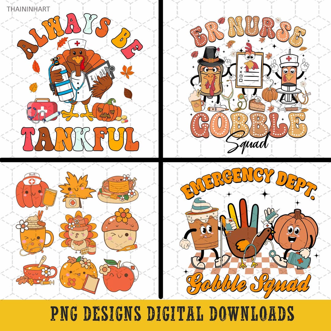 Nurse Thanksgiving Png, Thanksgiving Png, Nurse Png, Fall Thanksgiving ...