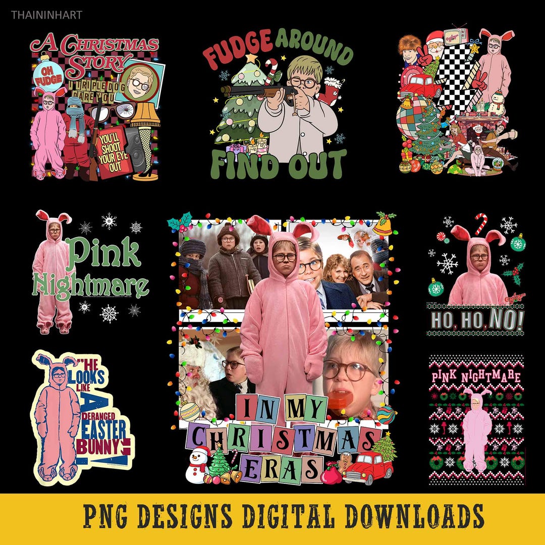 Bundle A Christmas Story Ralphie PNG, 15 PNG Christmas Story, Leg Lamp ...