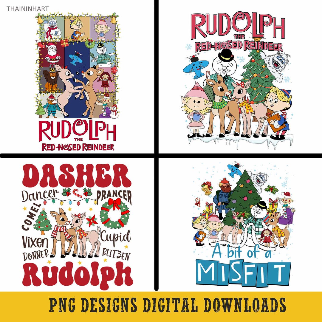 Rudolph the Red-nosed Reindeer Christmas Png, Rudolph the Red-nose ...