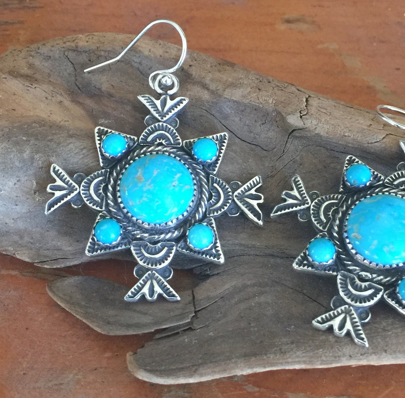 E246B the Nambe Cross Sterling Silver With Multi Turquoise - Etsy