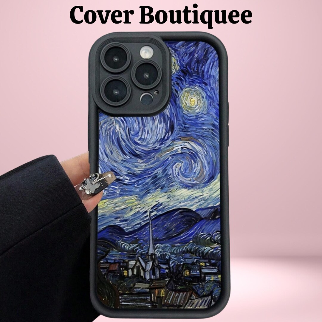 Starry Night iPhone Case: Van Gogh Art, Protective Silicone Cover - Etsy