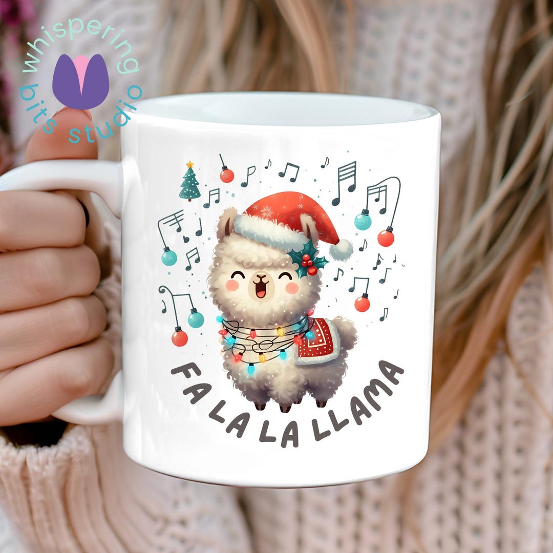 Fa La La Llama PNG, Llama Christmas PNG, Funny Christmas, Merry ...