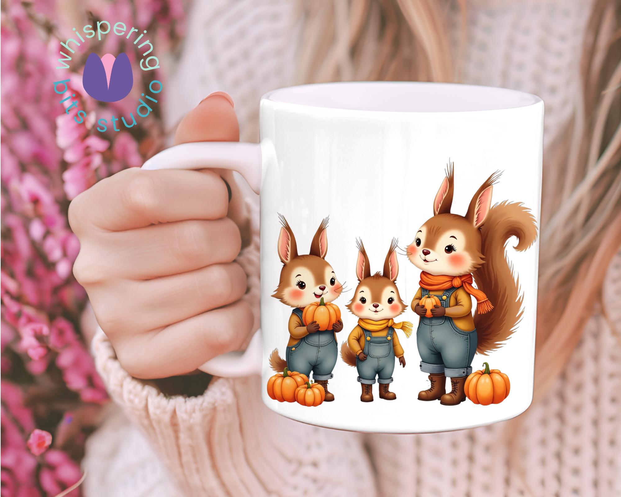 Fall Animals Clipart PNG: Pumpkin Patch Pals for Nursery Decor - Etsy