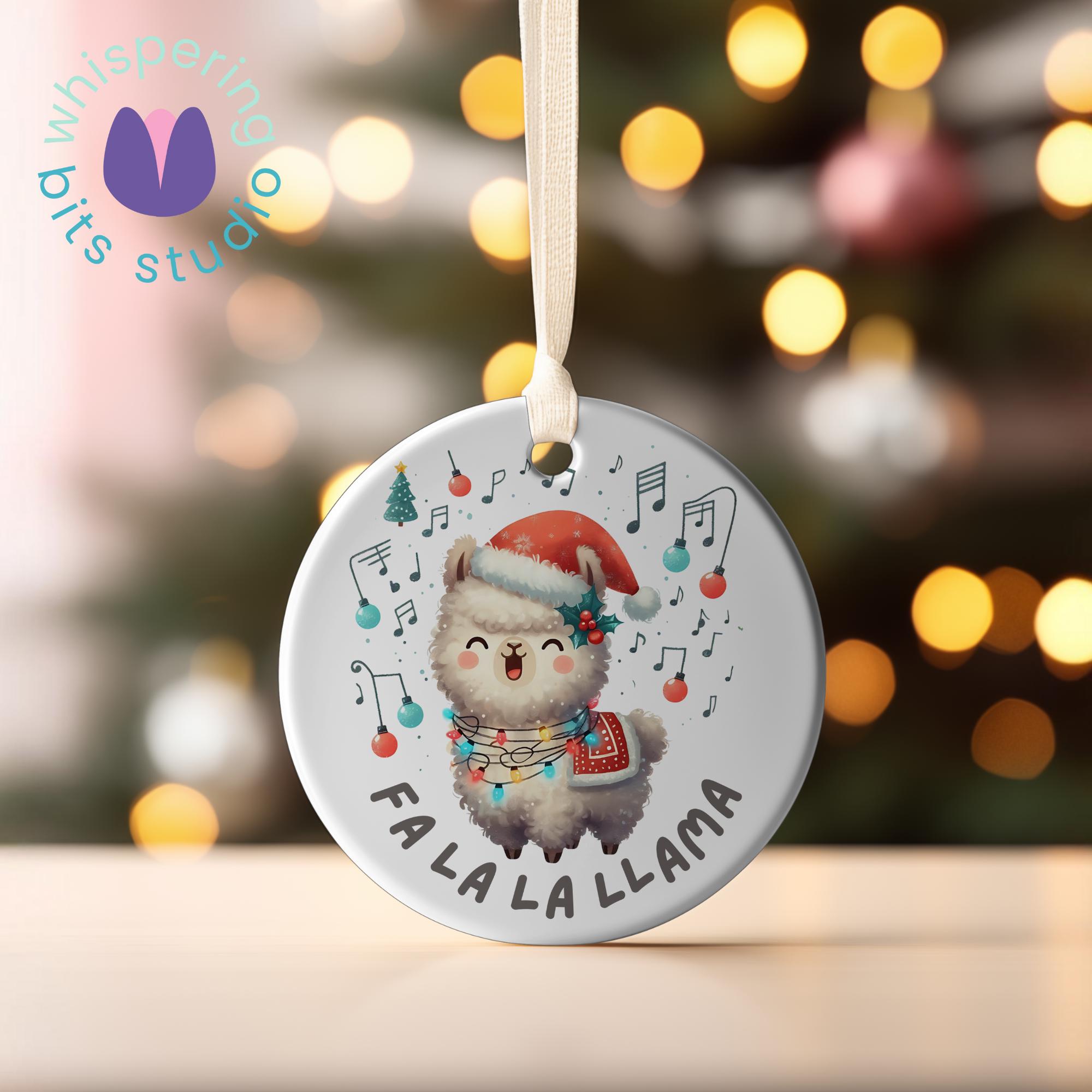 Fa La La Llama PNG, Llama Christmas PNG, Funny Christmas, Merry ...