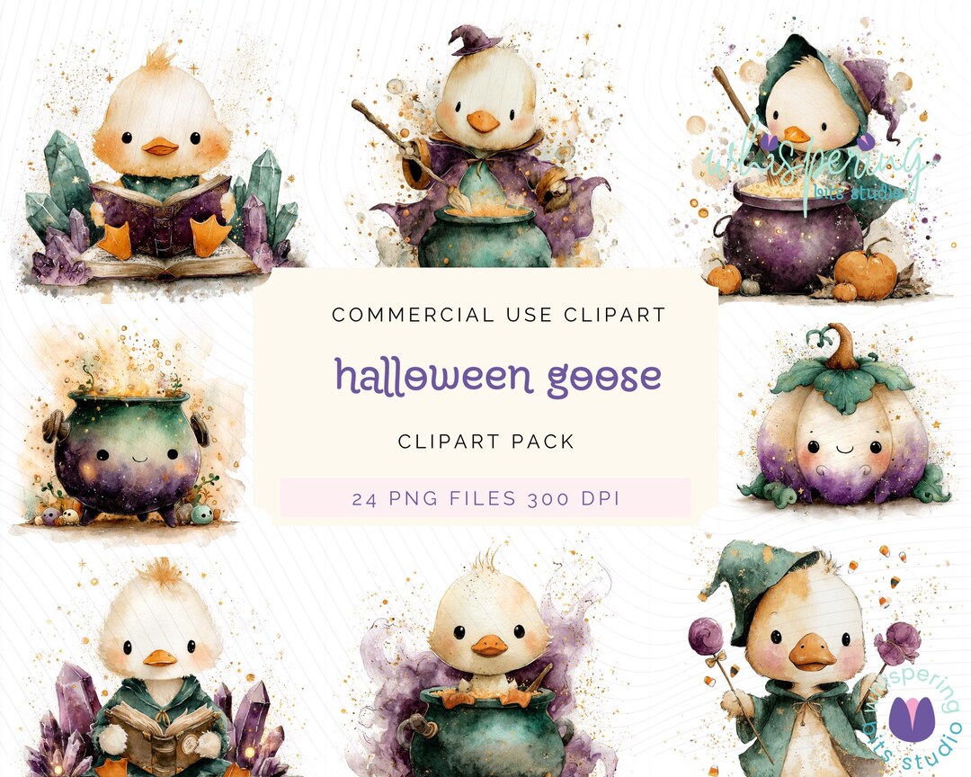 Halloween Goose PNG, Funny Goose Clipart, Cute Goose Shirt, Spooky ...