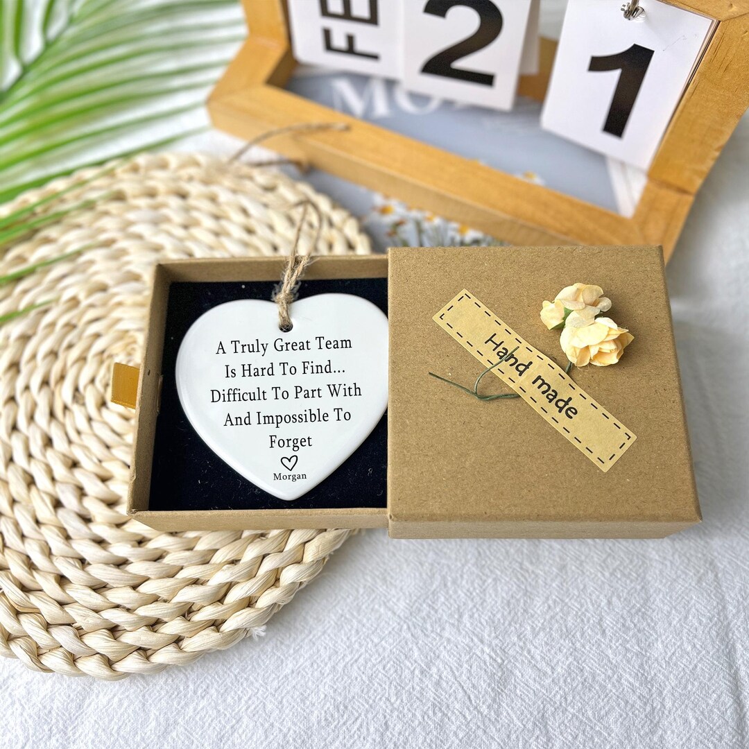 Personalized Best Team Ornament, Custom Team Keepsake for Company ...