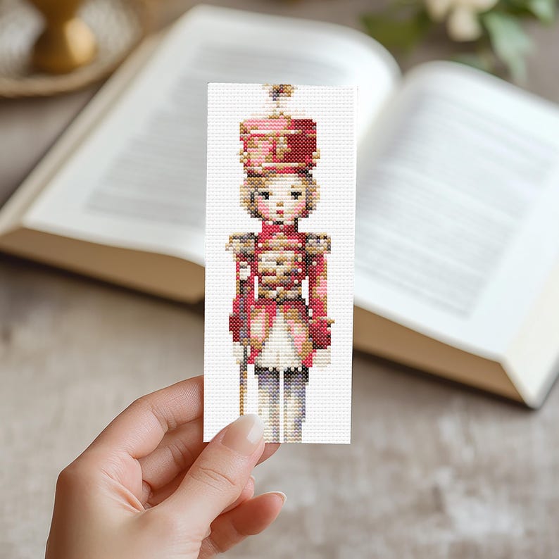 Set 2 Nutcracker Ballet Cross Stitch Bookmark, Nutcracker Christmas ...