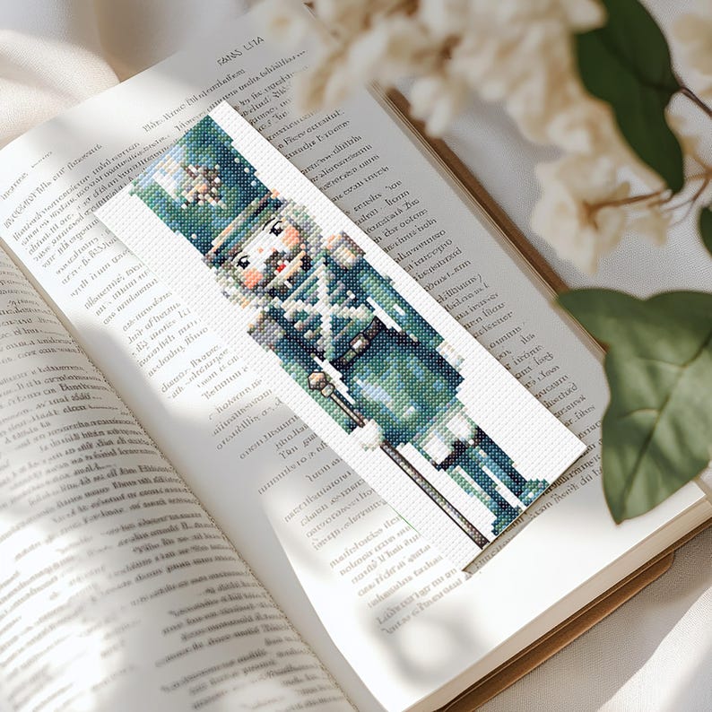 Nutcracker Soldier Cross Stitch Bookmark, Nutcracker Christmas Cross ...