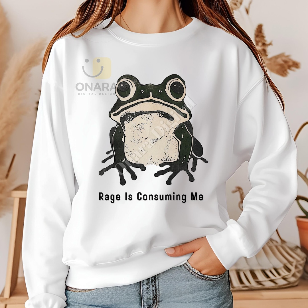 Funny Sayings Rage is Consuming Me PNG, Humorous Quotes, Frog and Toad ...