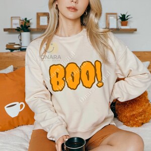 BOO Text PNG Halloween | Cute Spooky Word Art Clipart | Funny ...