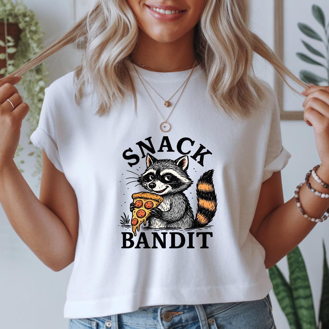 Snack Bandit Raccoon PNG, Funny Pizza Raccoon Clipart, Cute Animal Food ...