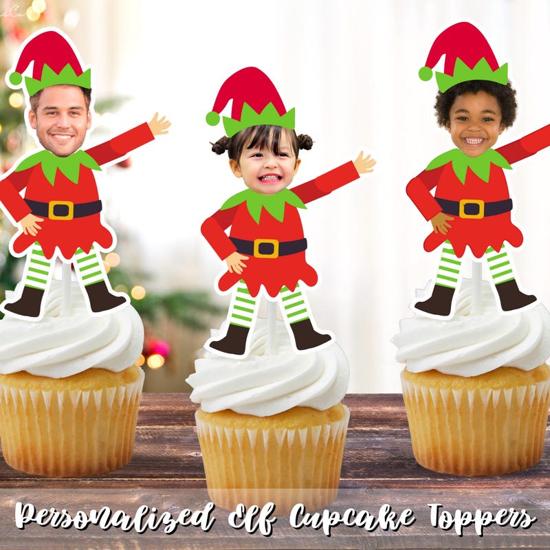 Elf Cupcake Topper - Etsy