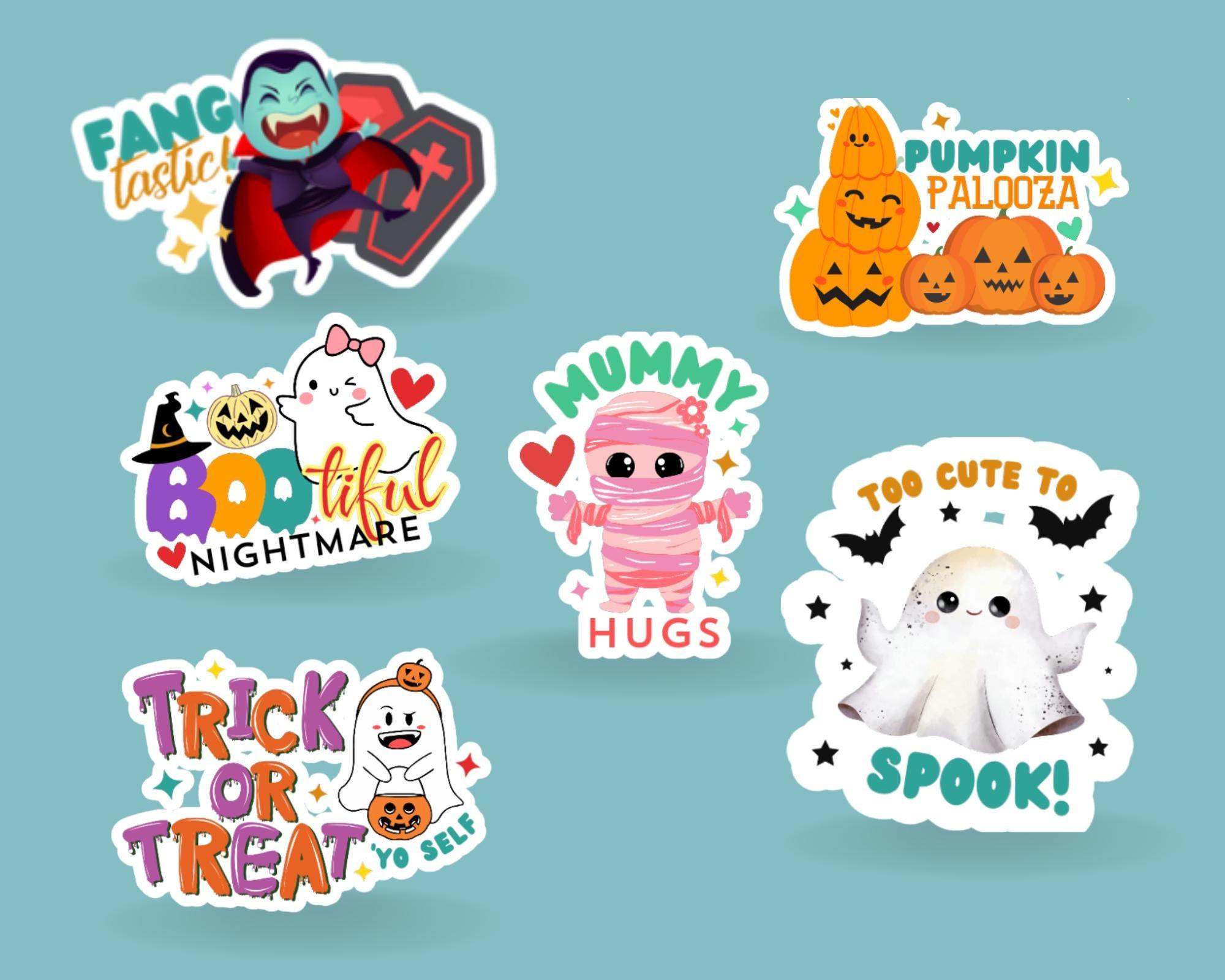 Halloween Digital Stickers Cute Spooky Halloween Stickers Witty Cute ...