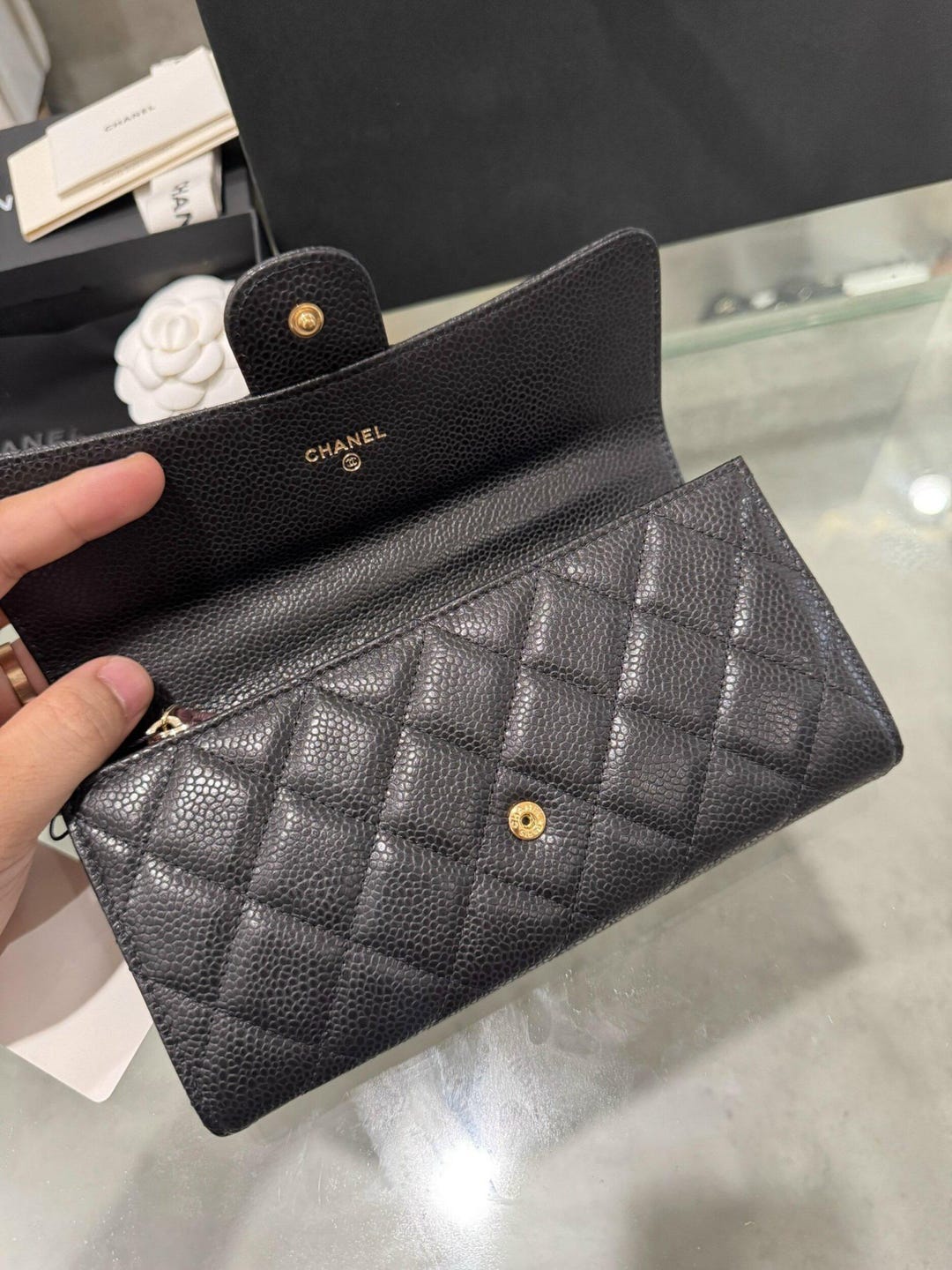 Vintage Chanel Women Bag, Chanel Leather Purse, Purse for Woman, Luxury ...